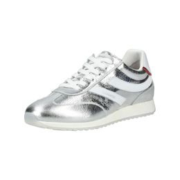 Nero Giardini Damen Sneaker "Nero Giardini Sneaker Leder", Gr. 40, silber, Leder, Schuhe