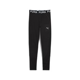 Puma M&auml;dchen Leggings "STRONG TRAIN TIGHTS G", schwarz, Gr. 176, bedruckt, Interlock, Obermaterial: 85% Polyester, 15% Elasthan, Hosen,
