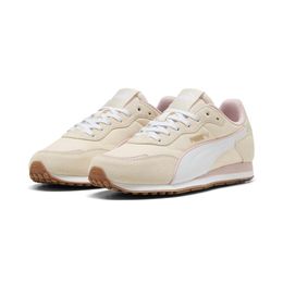 Puma Damen Sneaker "ST MILER ROSE", Gr. 42,5, wei&szlig;, Leder, mehrfarbig, Schuhe, f&uuml;r sportlichen Look, mit Gummilaufsohle, mit D&auml;mpfung