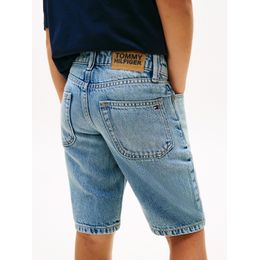 Tommy Hilfiger M&auml;dchen Jeansshorts "STRAIGHT DENIM", blau, Gr. 3, unifarben, Denim/Jeans, Obermaterial: 61% Baumwolle, 39% Lyocell, Jeans, Kinder bis