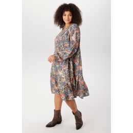 ANISTON PLUS Damen Tunikakleid, bunt, Gr. 54, Paisley, bedruckt, Web, Obermaterial: 100% Viskose, Kleider, in Paisleydessin - NEUE KOLLEKTION
