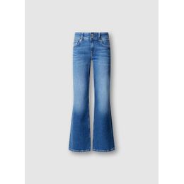 Pepe Jeans Damen Straight-Jeans "VENUS", blau, Gr. 30, Denim/Jeans, Obermaterial: 90% Baumwolle, 8% Polyester, 2% Elasthan, Jeans, mit schmalem Bein