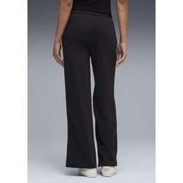 Puma Damen Trainingshose "HER COMFORT HIGH-WAIST WIDE LEG PANTS TR", schwarz, Gr. XL, unifarben, Sweatware, Obermaterial: 68% Baumwolle, 32%