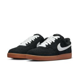 Nike Sportswear Herren Sneaker "COURT VISION LO FL", Gr. 45, schwarz, Leder, Schuhe, inspiriert vom Design des Nike Air Force