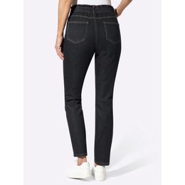 Classic Basics Damen Bequeme Jeans, schwarz, Gr. 38, unifarben, 81% Baumwolle, 17% Polyester, 2% Elasthan, Jeans