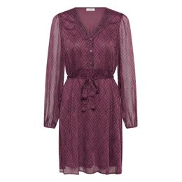 Kaffe Damen Midikleid "Kleid KAdemi", lila, Gr. 38, Obermaterial: 100% Polyester PES., Kleider