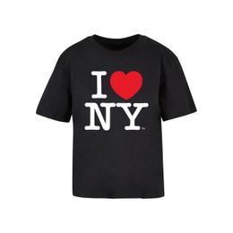 Merchcode Damen T-Shirt "Merchcode Ladies I Love NY Tee", schwarz, Gr. XXXL, bedruckt, 100% Baumwolle, Shirts