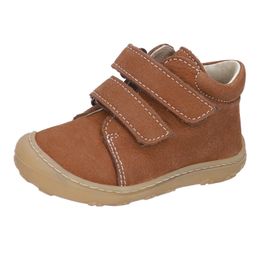 Baby Lauflernschuh "CHRISY W, WMS: weit", Pepino BY RICOSTA, Gr. 22, braun, Leder, Schuhe, Klettschuh, herausnehmb. Innensohle, Gr&ouml;&szlig;enschablone zum