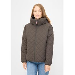 Derbe Damen Steppjacke "Quiltby Short", braun, Basic, Gr. 34, Obermaterial: 100% Polyester. Futter: 100% Polyester, Jacken, Wasserabweisend, Kapuze,