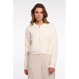 Rino & Pelle RINO & PELLE Damen Cardigan "BENTO", wei&szlig;, Gr. XL, unifarben, Web, Obermaterial: 69% Polyamid, 23% Polyester, 8% Viskose, Strickjacken, Wolljacke mit