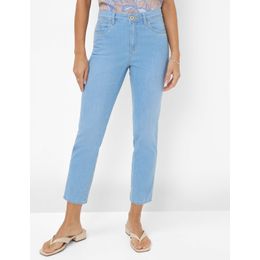 Brax Damen 5-Pocket-Jeans "Style MARY S", blau, Gr. 84, Denim/Jeans, 75% Baumwolle, 17% Polyester, 5% Elastomultiester, 3% Elasthan, Jeans
