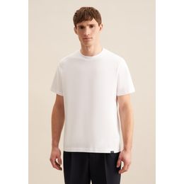 Seidensticker Herren T-Shirt, wei&szlig;, Gr. L, unifarben, 100% Baumwolle, Shirts, 1/2 Rundhals Uni