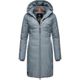 Ragwear Damen Wintermantel "Amarri", blau, Gr. 4XL, Au&szlig;enmaterial: 100% Polyester. Innenfutter: 100% Polyester. Wattierung: 100% Polyester, M&auml;ntel,