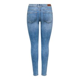 Only Damen Skinny-fit-Jeans "ONLWAUW MID WAIST CHARM DNM", blau, Gr. M, unifarben, Denim/Jeans, Obermaterial: 92% Baumwolle, 6% Elastomultiester, 2%