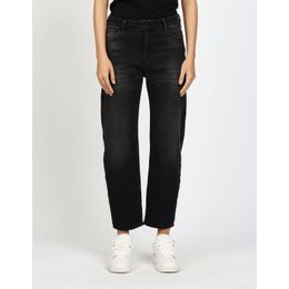 Gang Damen Relax-fit-Jeans "94IDA", schwarz, Gr. 33, unifarben, 90% Baumwolle, 4% Elasthan, 6% Polyester, Jeans, im 5-Pocket-Style