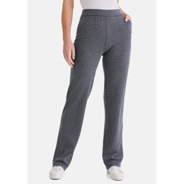 STOOKER WOMEN Damen Schlupfhose "Mary Jersey Wide leg fit Jeans", grau, Gr. 44, Jersey, 53% Polyester, 45% Viskose, 2% Elasthan, Hosen, Wide Leg Fit