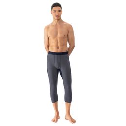 Mey Herren Lange Unterhose "Prfrmnc+", Gr. S, grau, Obermaterial: 48% Schurwolle, 48% Polyester, 4% Elasthan, Unterhosen, 3/4-lang, flache N&auml;hte,