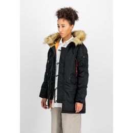 Damen Winterjacke "N-3B VF 59 Vintage Fit W", schwarz, Gr. M, Alpha Industries, Obermaterial: 100% Nylon. Futter: 100% Nylon. F&uuml;llung: 100%