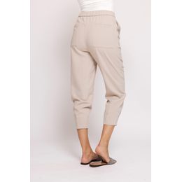 Zhrill Damen 3/4-Hose "ZHBORDA"gr&uuml;n, Gr. XXL, unifarben, Web, Obermaterial: 60% Polyester, 32% Viskose, 8% Elasthan, Hosen, bequeme Passform, f&uuml;r