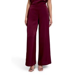 Vera Mont Damen Stoffhose "Damen mit Taschen", rot, Gr. 46, Satin, Obermaterial: 100% Polyester, Hosen, Material