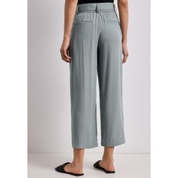 Street One Damen Stoffhoseschwarz mint gr&uuml;n, Gr. 46, unifarben, Stoff, 100% Viskose, Hosen, mit G&uuml;rtel