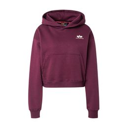 Alpha Industries Sweatshirt Damen Gr&ouml;&szlig;e XS ecru / weinrot