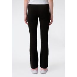 Champion M&auml;dchen Leggings "SPORTWEAR FLARED LEGGINGS Tight Fit"nbk, Gr. XXL, Obermaterial: 90% Baumwolle, 10% Elasthan, Hosen, f&uuml;r Kinder, mit