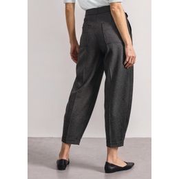 Street One Damen Stoffhoseschwarz coffee, Gr. 44, unifarben, Stoff, 50% Polyester, 45% Viskose, 5% Elasthan, Hosen, High Waist
