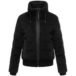 Navahoo Damen Pl&uuml;schjacke "Schneepuder 14", schwarz, Gr. XS, Pl&uuml;sch, Obermaterial: 100% Polyester. Innenfutter: 100% Polyester. Wattierung: 100%