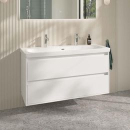 Villeroy & Boch Villeroy & Boch Skyla Schrank mit Doppelwaschtisch, 2 Ausz&uuml;ge, 5A51C4R1+C80000VE,