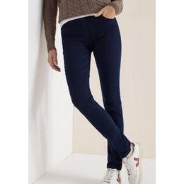 Cecil Damen Skinny-fit-Jeans "Style VICKY", blau, Gr. 29, unifarben, Denim/Jeans, Obermaterial: 67% Baumwolle, 31% Polyester, 2% Elasthan. Futter: