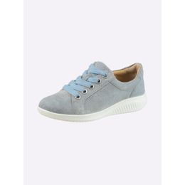 Jomos Damen Schn&uuml;rschuh, Gr. 42, grau, Veloursleder, Schuhe
