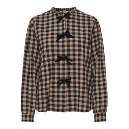 Only Blouse 'ONLFrida' female size L Light brown / Black