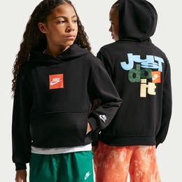 Nike Sportswear Jungen Kapuzensweatshirt, schwarz, Gr. S, Obermaterial: 80% Baumwolle, 20% Polyester, Sweatshirts, F&uuml;r Kinder und Jugendliche