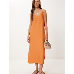 Happiness İstanbul Kleid Damen Gr&ouml;&szlig;e 40 mandarine