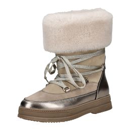 Peter Kaiser Damen Snowboots "Peter Kaiser Stiefel Leder", Gr. 41, beige, Leder, Schuhe