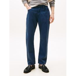 Tommy Hilfiger Herren Straight-Jeans, blau, Gr. 32, Denim/Jeans, Obermaterial: 99% Baumwolle, 1% Elasthan, Jeans, in blauer Waschung