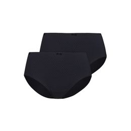 SuSa Damen Slip "2er Pack Slip Montreal", Gr. 38, schwarz, Obermaterial: 73% Polyamid PA. 27% Elasthan EL., Unterhosen