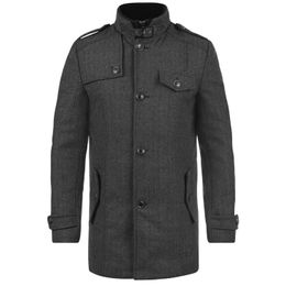 INDICODE Herren Kurzmantel "Kurzmantel IDBrandan", grau, Gr. L, Obermaterial: 50% Wolle WO. 50% Polyester PES., M&auml;ntel