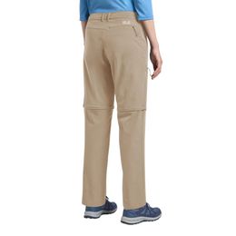 Jack Wolfskin Damen Zip-off-Hose "PICO TRAIL ZIP OFF PANTS W"hazelwood, Gr. 34, Obermaterial: 100% POLYESTER. Futter: 100% POLYESTER, Hosen, Zip-Off
