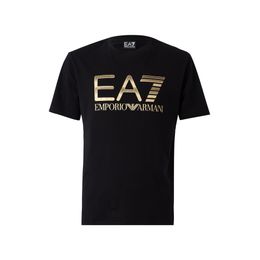 EA7 Emporio Armani T-Shirt Herren Gr&ouml;&szlig;e XS gold / schwarz