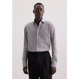 Seidensticker Herren Businesshemd "Schwarze Rose", braun, Gr. 41, Strukturmuster, gemustert, 100% Baumwolle, Hemden, Regular 1/1 Kentkragen Struktur