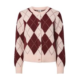 Pieces Strickjacke 'PCNysa' Damen Gr&ouml;&szlig;e XS rosa / karminrot