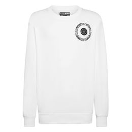 Plein Sport Herren Sweatshirt "Tiger", wei&szlig;, Gr. XL, Obermaterial: 80% Baumwolle, 20% Polyester, Sweatshirts