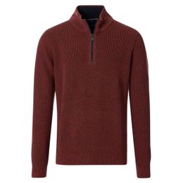 Casamoda Herren Troyer "Casamoda Stricktroyer uni", orange, Gr. M, 60% Baumwolle, 40% Polyacryl, Pullover