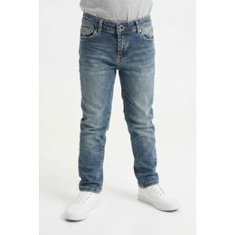 Cars Jeans Jungen 5-Pocket-Jeans "Jeans Balboa", blau, Gr. 12, Abriebeffekte, Denim/Jeans, Obermaterial: 89% Baumwolle, 8% Polyester, 3% Elasthan,