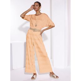 CR&Eacute;ATION L CREATION L Damen Schlupfbluse, orange, Gr. 40, unifarben, 76% Viskose, 15% Polyamid, 9% Leinen, Blusen