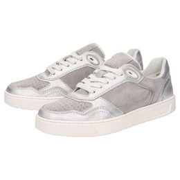 Sioux Damen Sneaker "Maites sneaker 001", Gr. 39, grau, Obermaterial: 50% Ziegenleder goatskin. 50% Kalbsveloursleder CAVL. 100% Gummi rubber., Schuhe