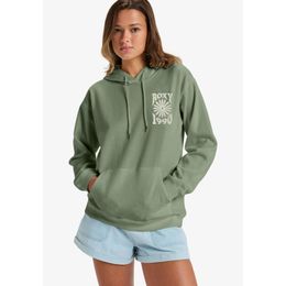 Roxy Damen Kapuzensweatshirt "SURF STOKED HOODIE TERRY VINT", gr&uuml;n, Gr. L, Obermaterial: 60% Baumwolle, 40% Polyester, Sweatshirts, Langarm-Design,