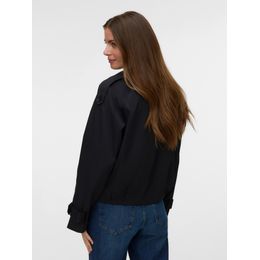 V&eacute;ro Moda VERO MODA Damen Kurzjacke "VMCHELSEA MADDY SHORT JACKET"schwarz, Gr. XS, unifarben, Web, Obermaterial: 100% Polyester, Jacken, Kunstfaser, im